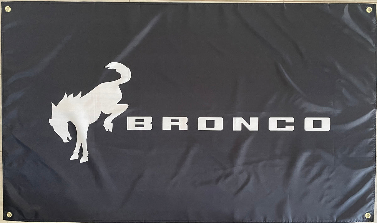 FORD BRONCO 3X5FT FLAG BANNER MAN CAVE GARAGE – Flag Xpress