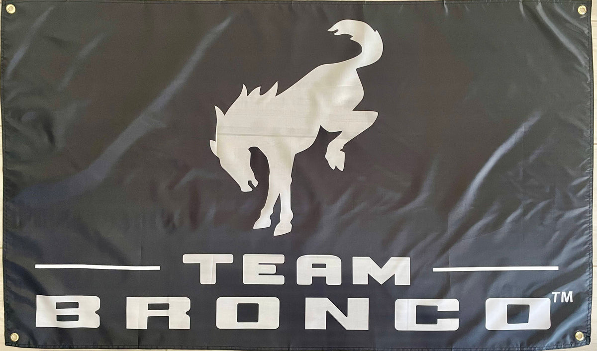 FORD TEAM BRONCO 3X5FT FLAG BANNER MAN CAVE GARAGE – Flag Xpress