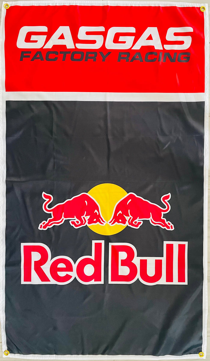 GASGAS RED BULL 3X5FT FLAG BANNER MAN CAVE GARAGE – Flag Xpress
