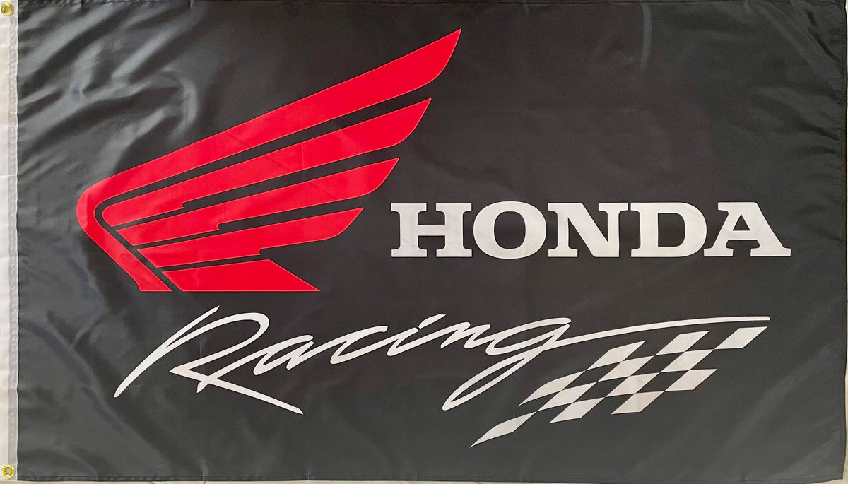 HONDA RACING MOTORCYCLES OFF-ROAD 3x5ft FLAG BANNER MAN CAVE GARAGE ...
