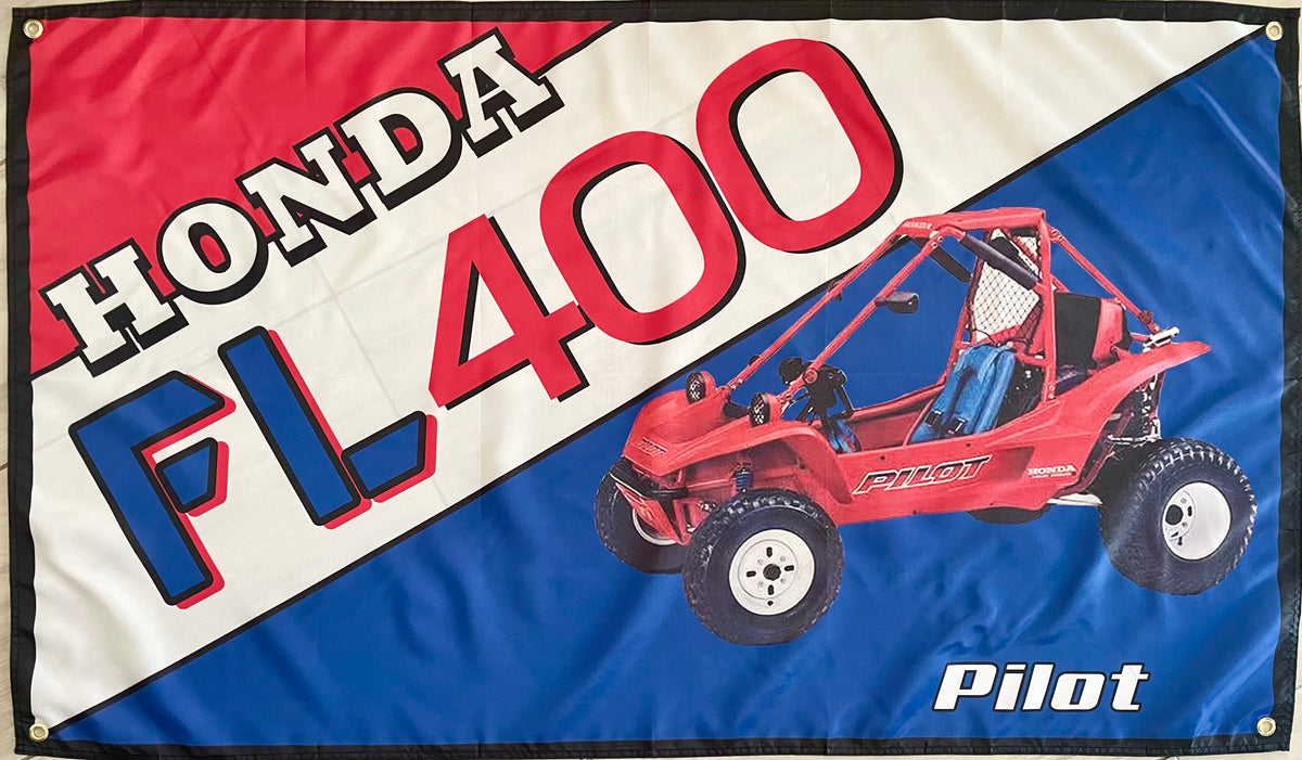 HONDA FL 400 3X5FT FLAG BANNER MAN CAVE GARAGE – Flag Xpress