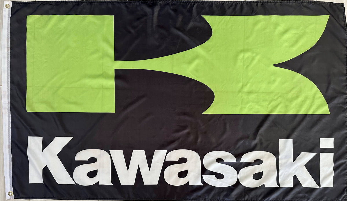 KAWASAKI 3x5ft FLAG BANNER MAN CAVE GARAGE – Flag Xpress