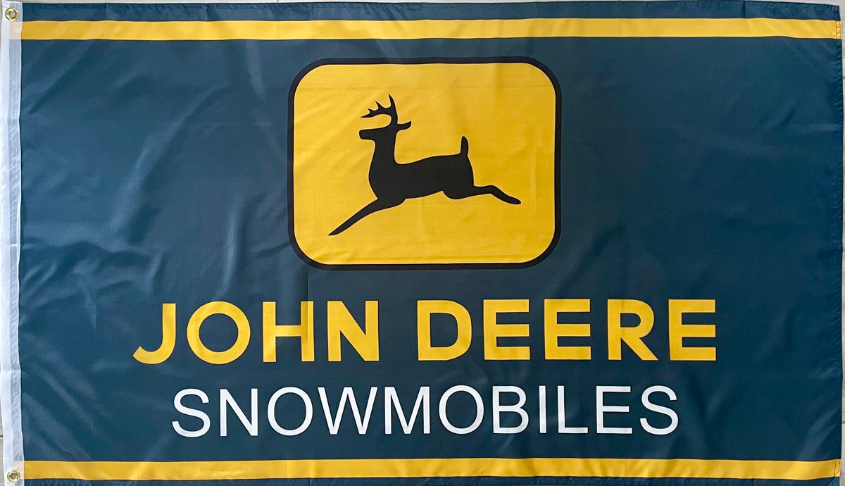 JOHN DEERE SNOWMOBILES 3x5ft FLAG BANNER MAN CAVE GARAGE – Flag Xpress