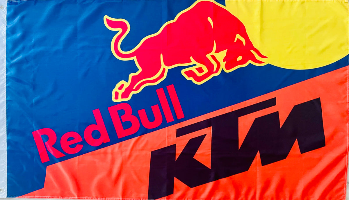 KTM RED BULL MOTORCYCLES 3x5ft FLAG BANNER MAN CAVE GARAGE – Flag Xpress